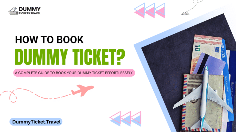 What is Dummy Ticket? How & Where to book a Dummy Ticket